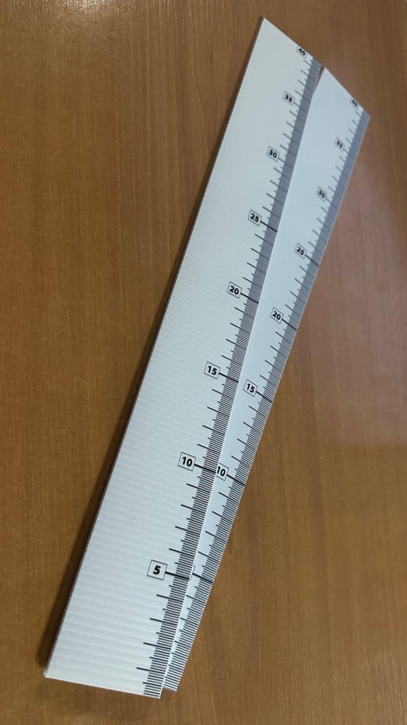 Pige graduée 40 cm - Réglette isolation de combles - LEONARD DIJON