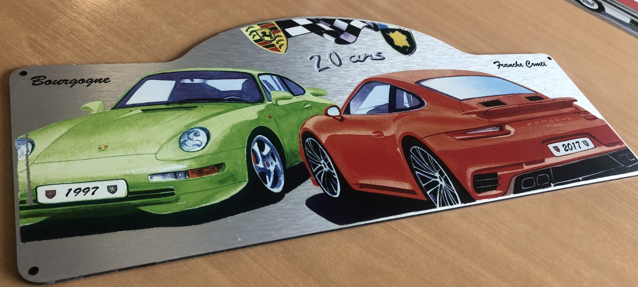 Plaque de rallye personnalisée PVC - LEONARD DIJON