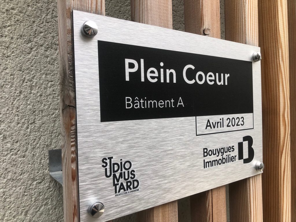 Plaques professionnelles Alu brossé - LEONARD DIJON