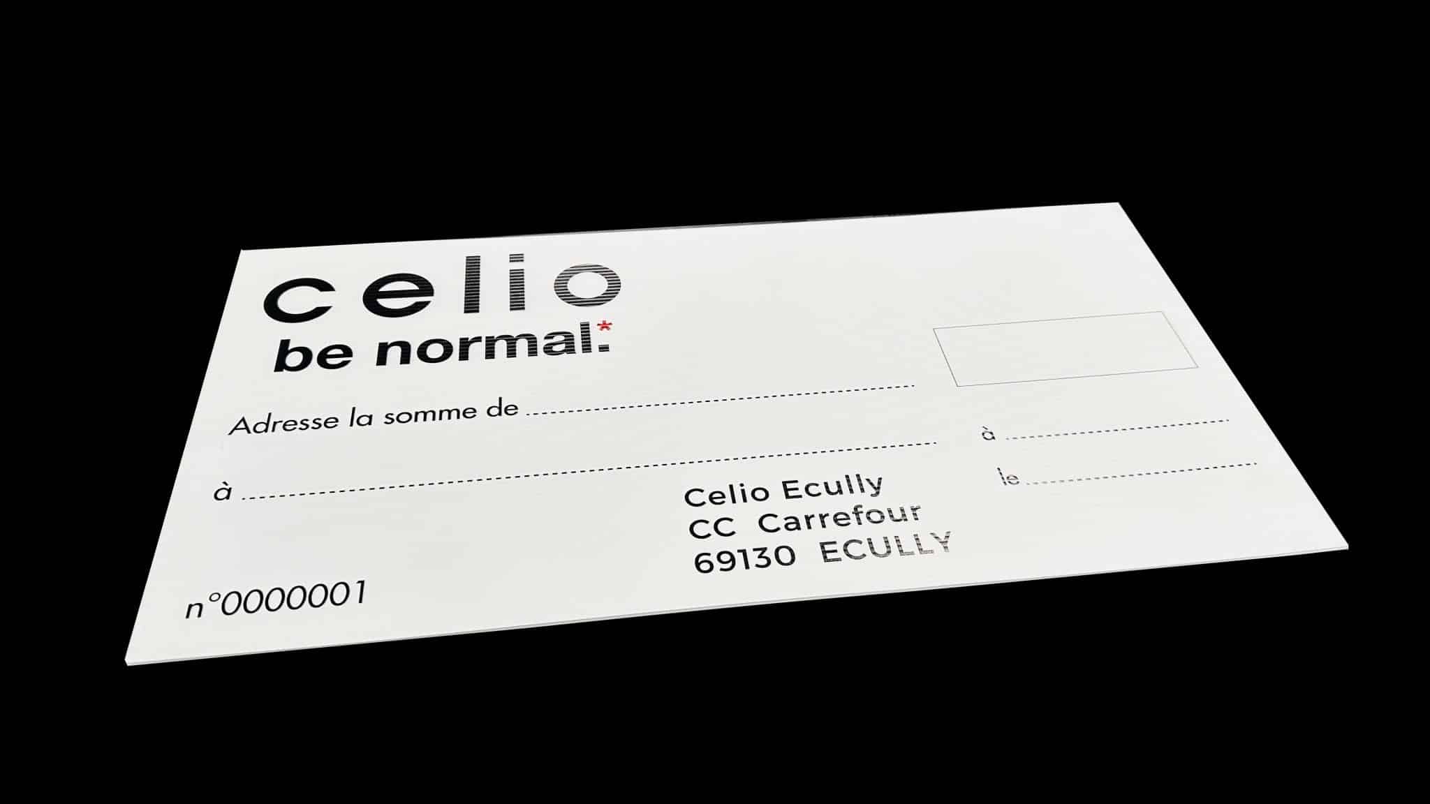 Chèque géant personnalisé en carton (faux chèque) - LEONARD DIJON