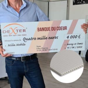 Chèque géant personnalisé en carton (faux chèque) - LEONARD DIJON