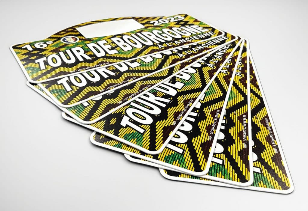 Plaque de rallye personnalisée - LEONARD DIJON