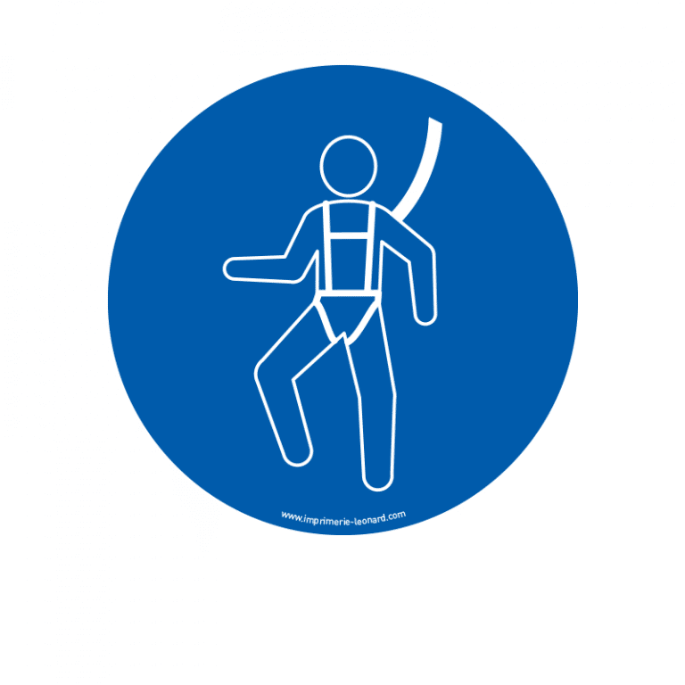 Panneau EPI port du harnais obligatoire - LEONARD DIJON