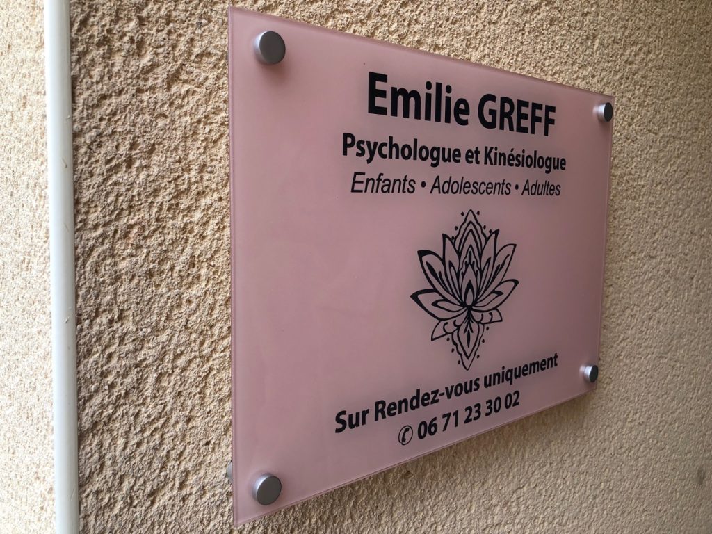 Plaque professionnelle plexiglass - LEONARD DIJON
