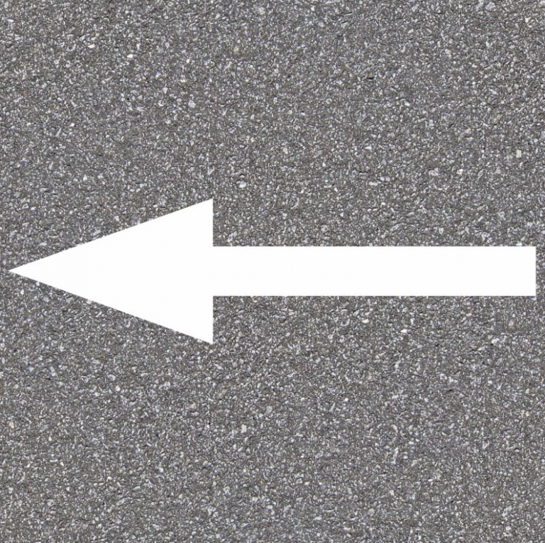 Pochoir flèche pour marquage au sol - LEONARD DIJON