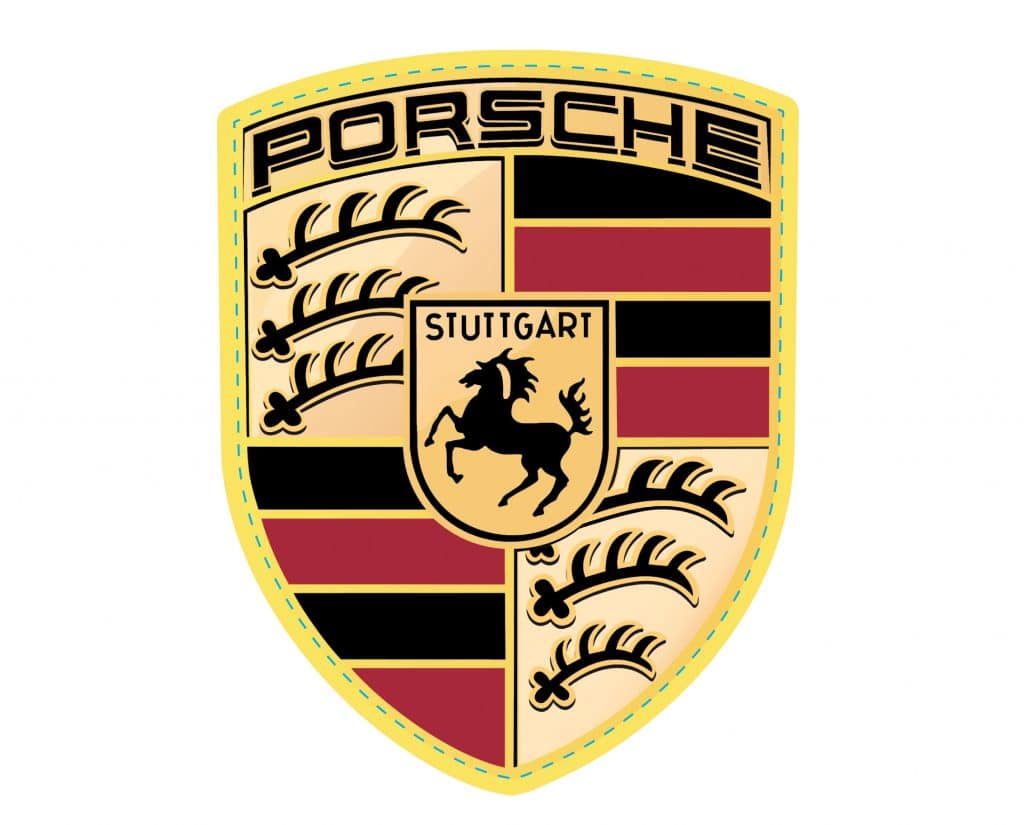 Sticker vintage logo Porsche - LEONARD DIJON