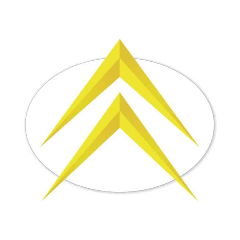 Sticker vintage logo Citroen 1959 - 1966 - LEONARD DIJON