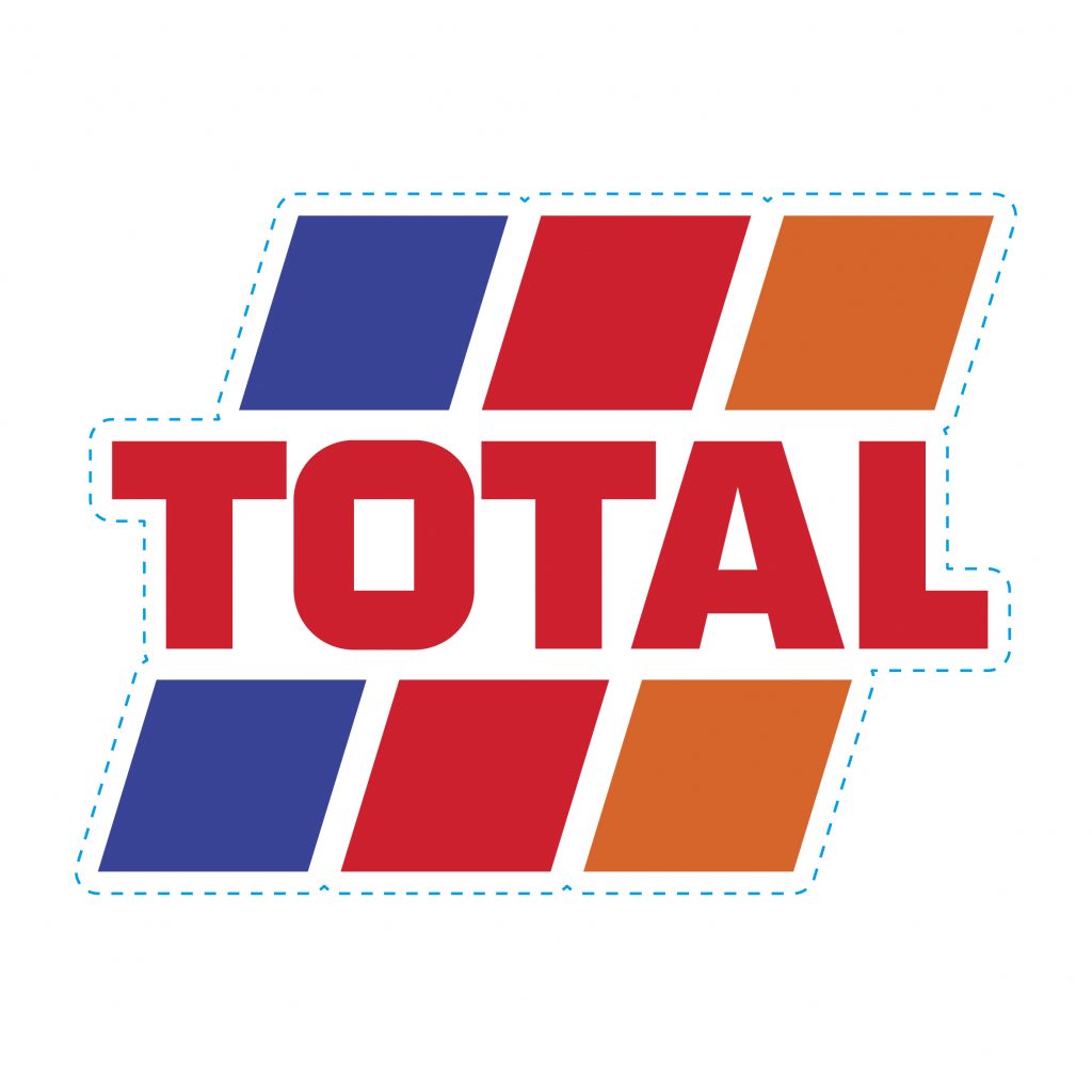 Sticker vintage logo Total 1982 - LEONARD DIJON